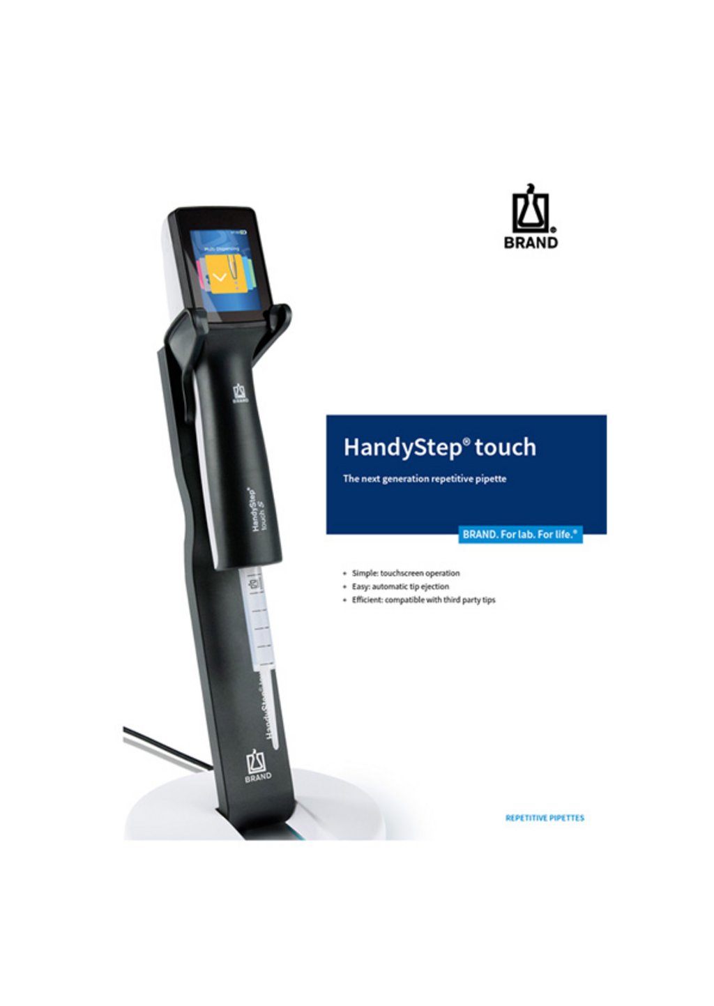 Repetitive pipette HandyStep® touch